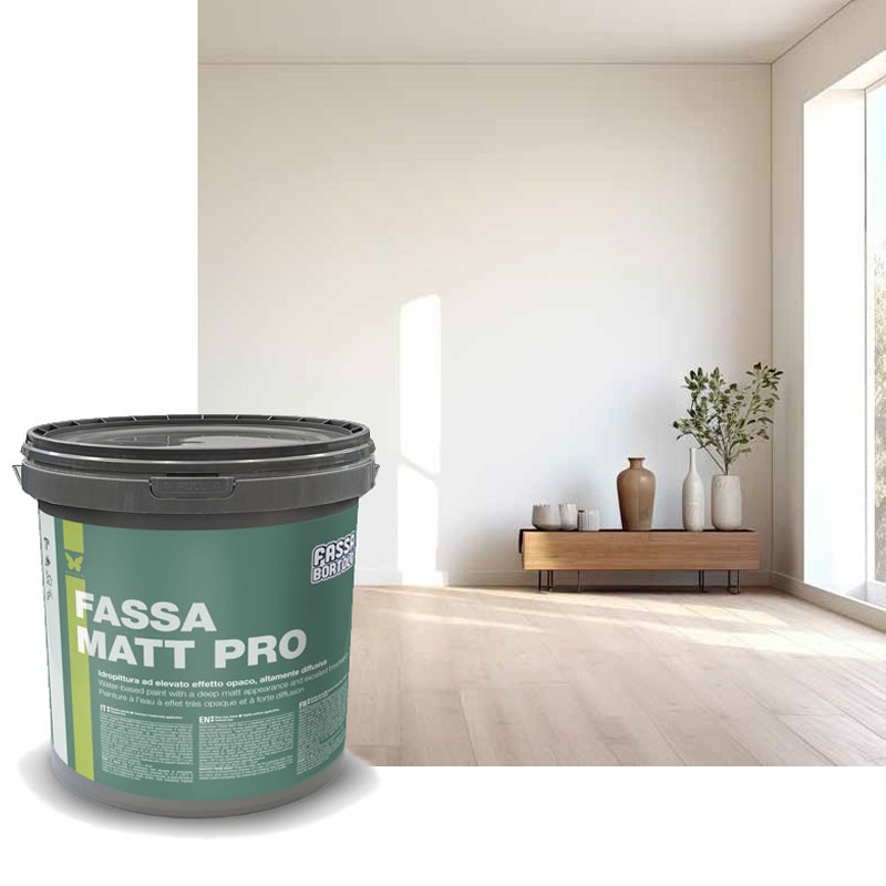 Idropittura per interni traspirante bianca Fassa Bortolo Matt Pro ...