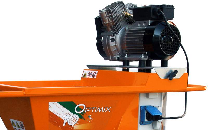Intonacatrice compatta Mixer Optimix 10 2,2kW per intonaco, serbatoio ...